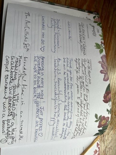 Higher Burrow Farm - Guest comments 2023